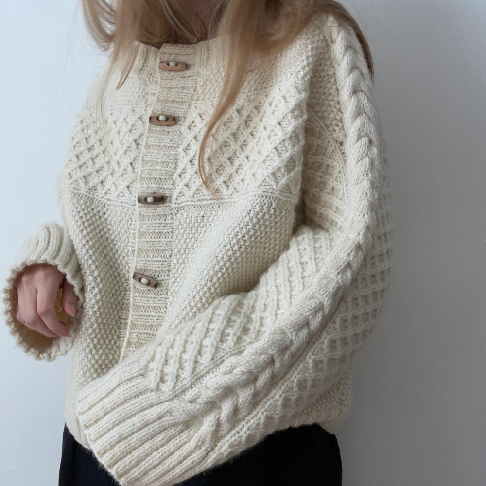 Haraboji Cardigan AEGYOKNIT - Garnkit (uden opskrift) – GARNA