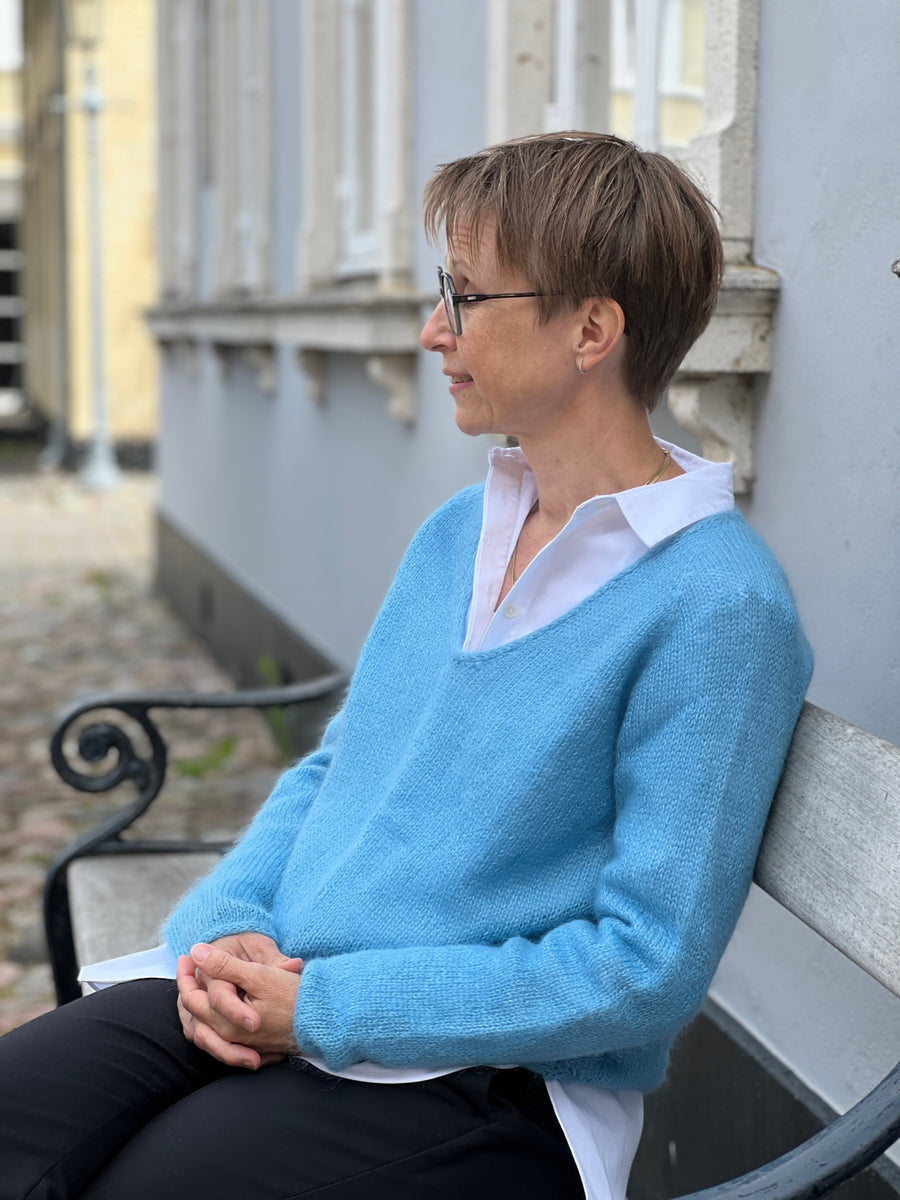 Kumulus Bluse PetiteKnit - Strikkekit Mohair. – GARNA