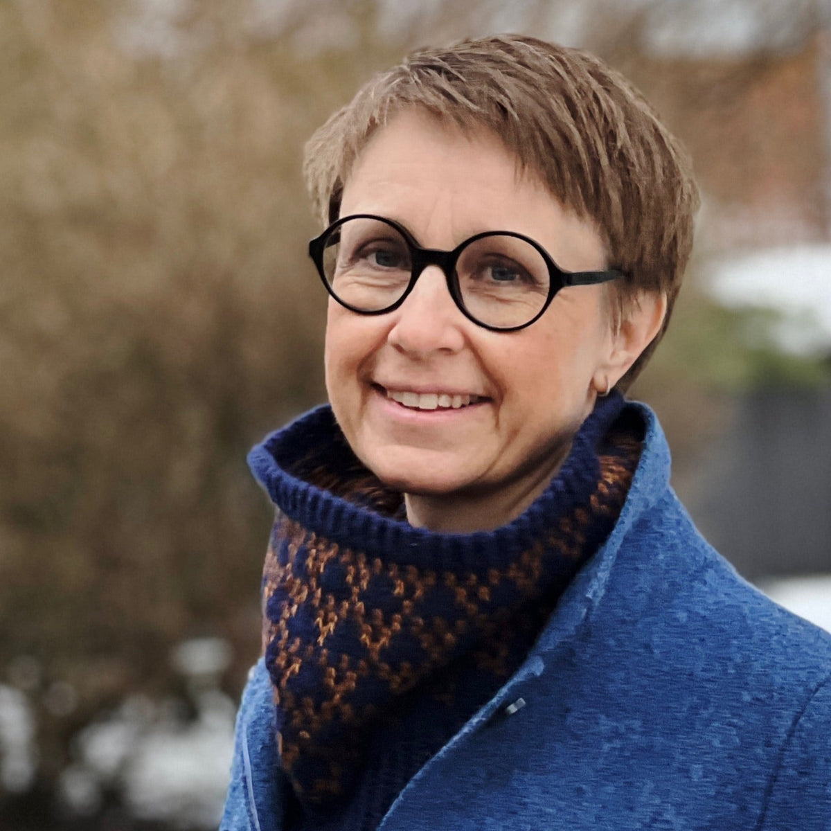 SPOT COWL Anne Ventzel - Strikkekit Mohair – GARNA